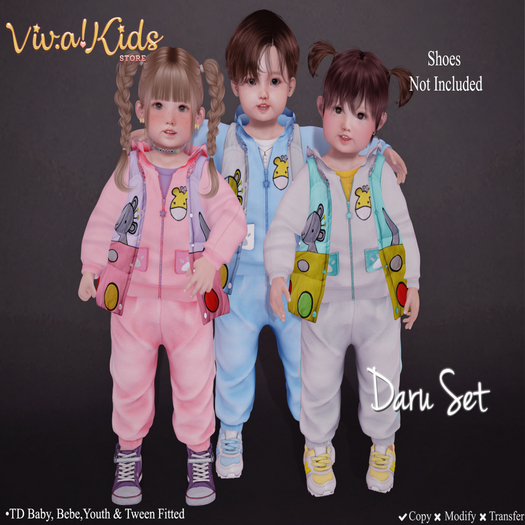 Second Life Marketplace - [Vk!] Daru Set_Teal